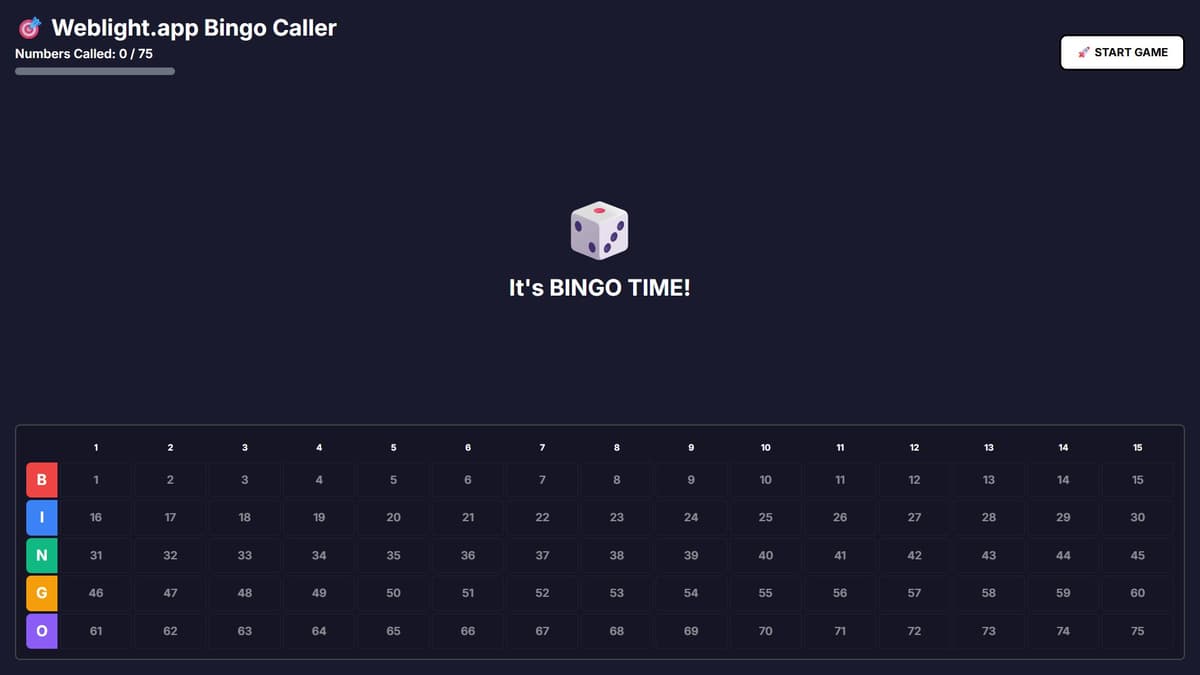 Free Online Bingo Caller: Host Professional Games with Automated ...
